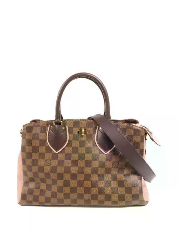 LOUIS VUITTON Normandy Damier Ebene Canvas Tote Bag - Brown