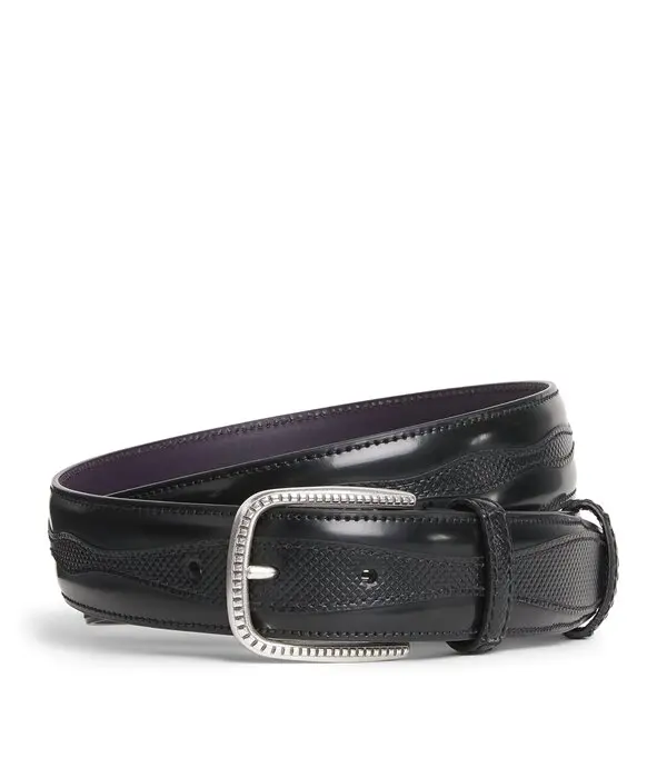 ELLIOT RHODES Jolson Leather Belt - Black