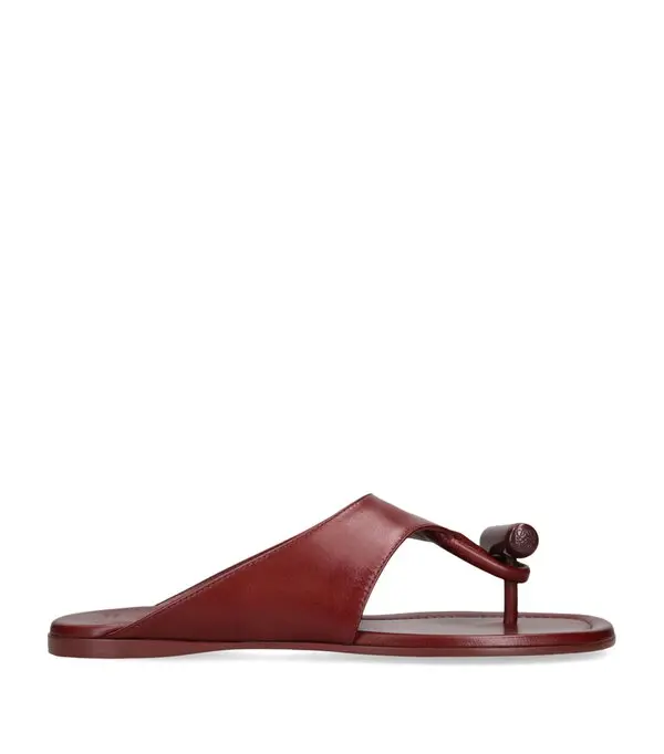 Loewe Leather Toggle Sandals