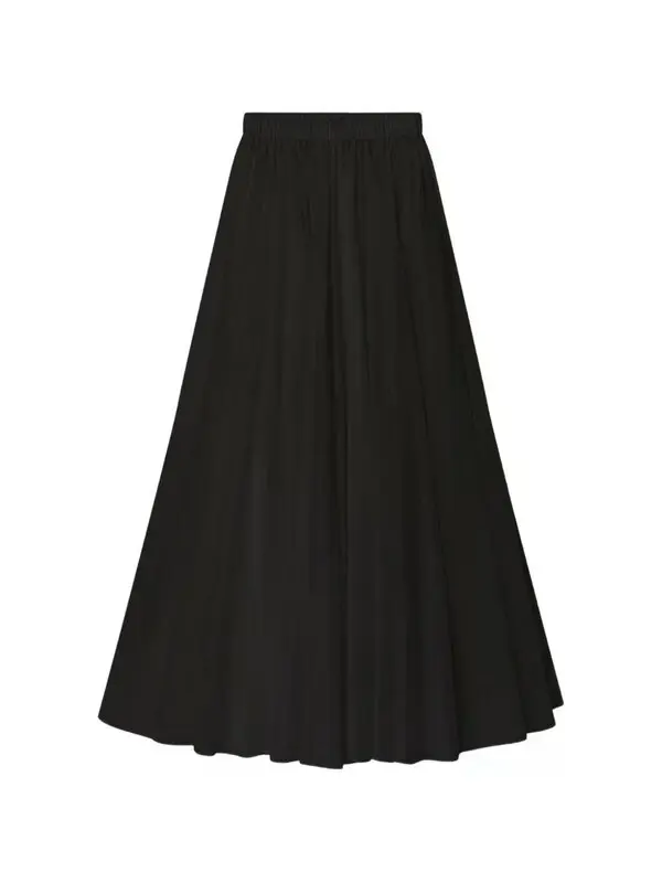 Co Collection Gathered-waist Flared Floor-length Skirt