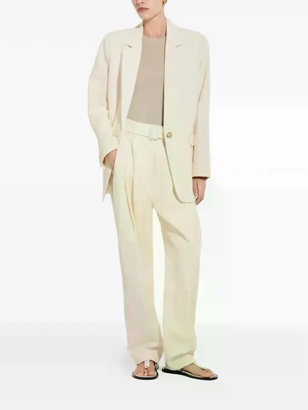 Co Collection Belted Pleated Trousers