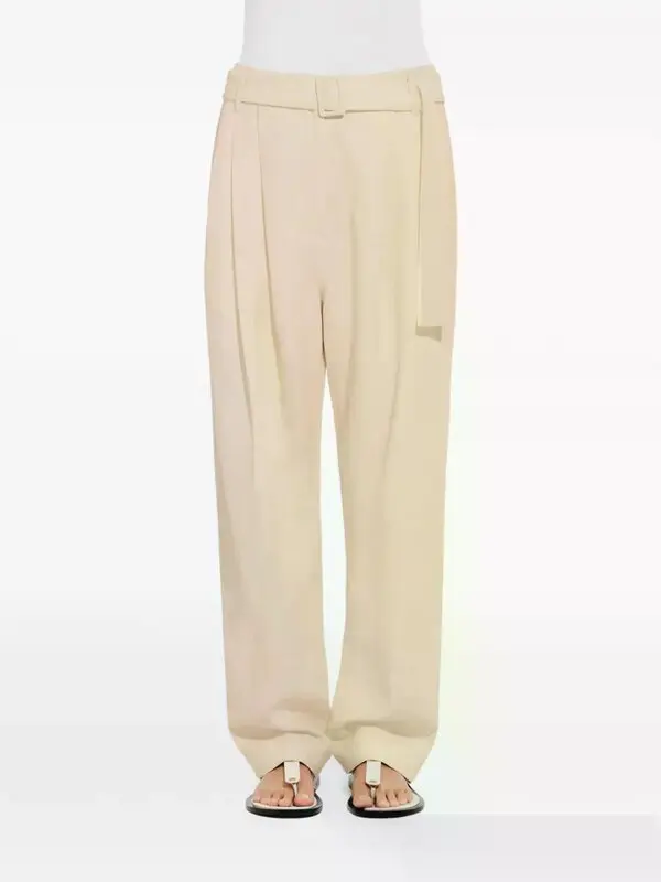 Co Collection Belted Pleated Trousers