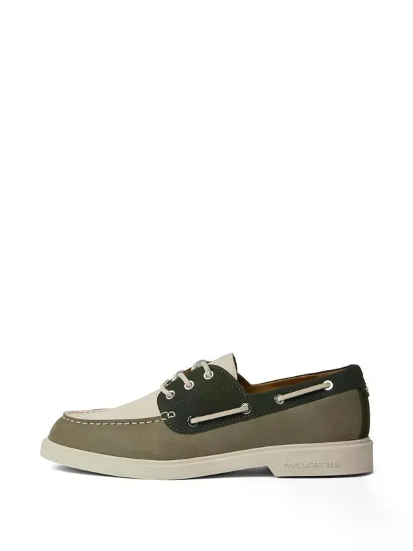 Karl Lagerfeld Kori Tri-color Boat Shoes - Neutrals