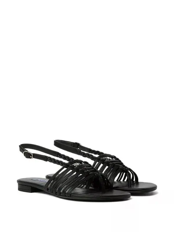 Karl Lagerfeld Alisso Ii Leather Cord Sandals