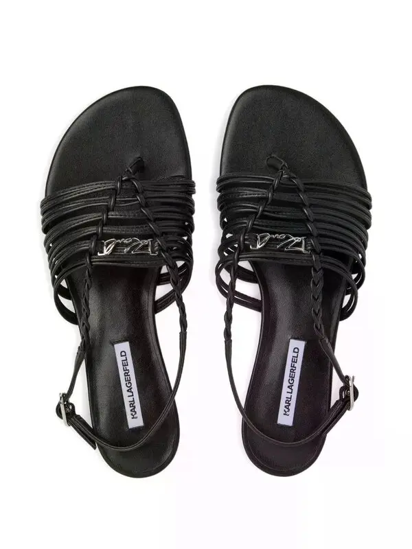 Karl Lagerfeld Alisso Ii Leather Cord Sandals