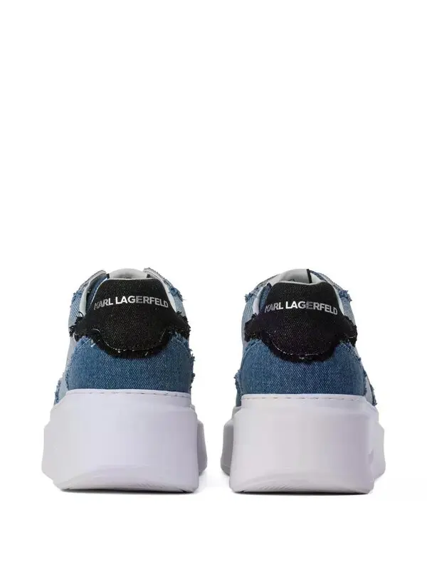 Karl Lagerfeld Anakapri Denim Sneakers With Platform Sole