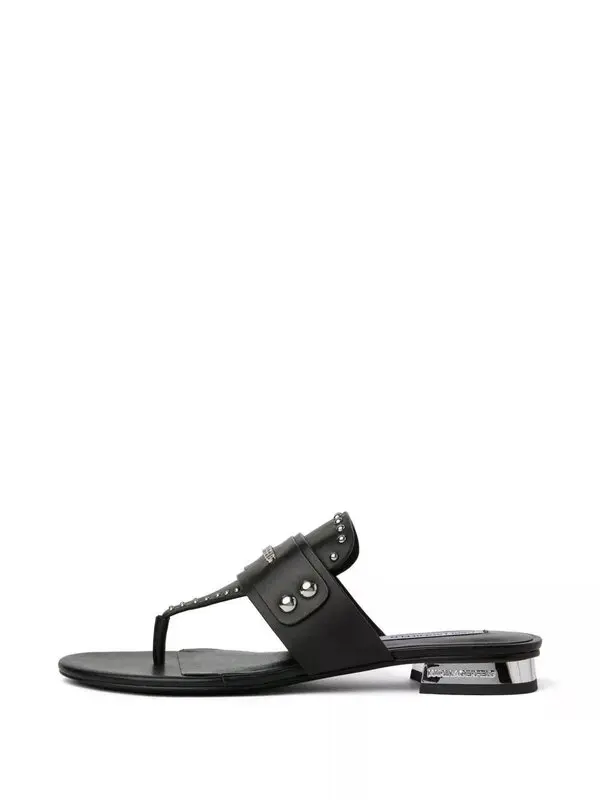 Karl Lagerfeld Roxy Stud-trim Flat Sandals