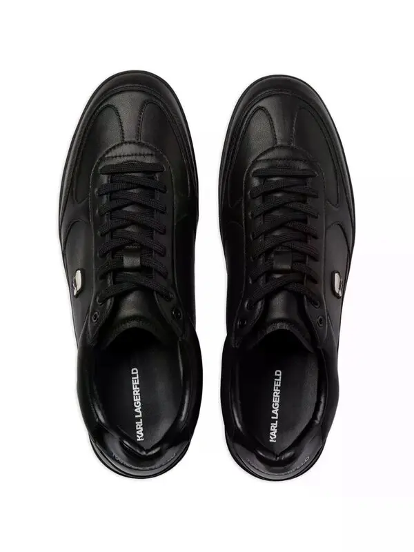 Karl Lagerfeld Ikon Nft Patch Leather Lace-up Sneakers