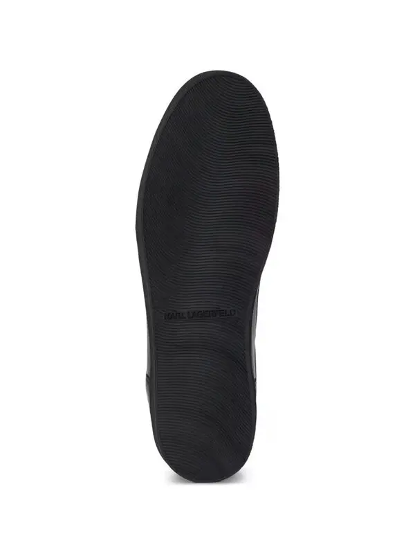 Karl Lagerfeld Ikon Nft Patch Leather Lace-up Sneakers