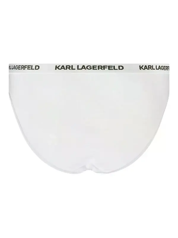 Karl Lagerfeld Logo-waistband Brief - White