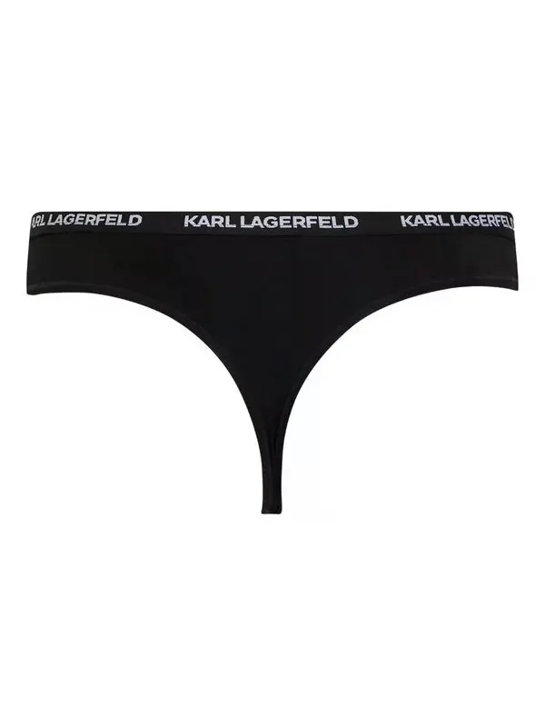 Karl Lagerfeld Logo-waistband Thong