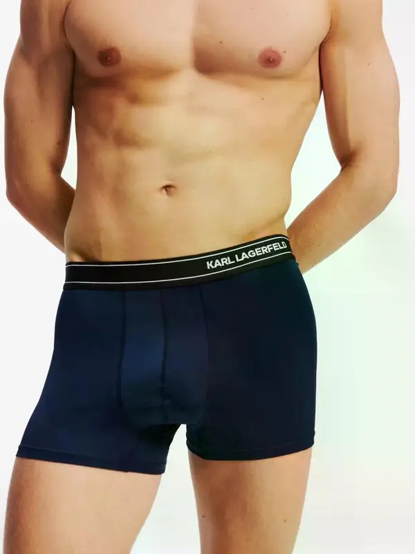Karl Lagerfeld Logo Boxers - Blue