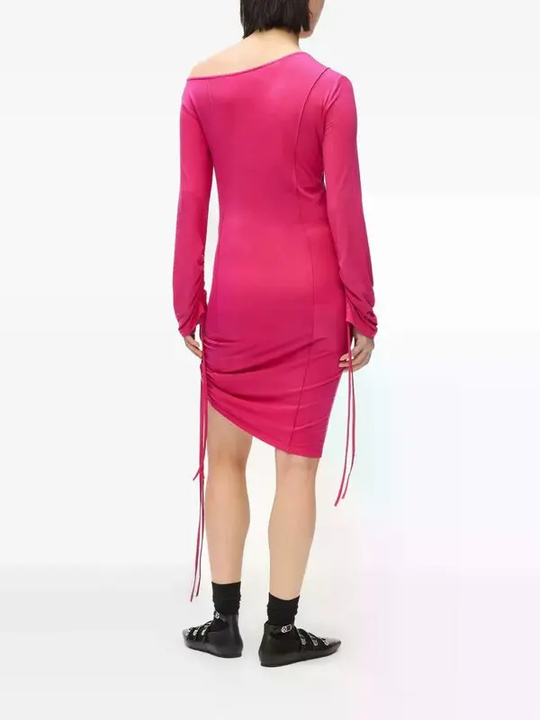 Karl Lagerfeld Off-shoulder Asymmetric Dress - Pink