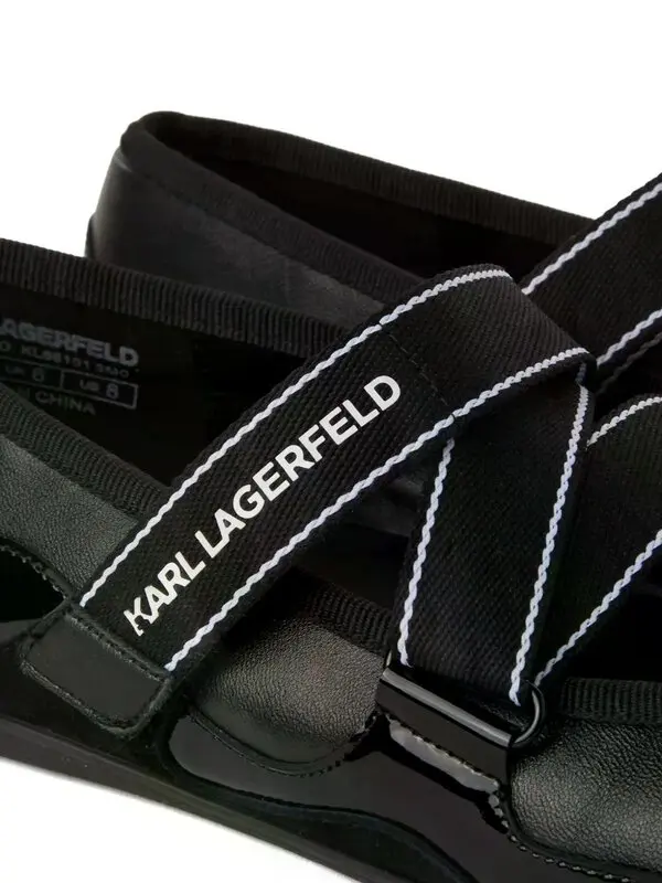 Karl Lagerfeld Altia Kross Strap Flats