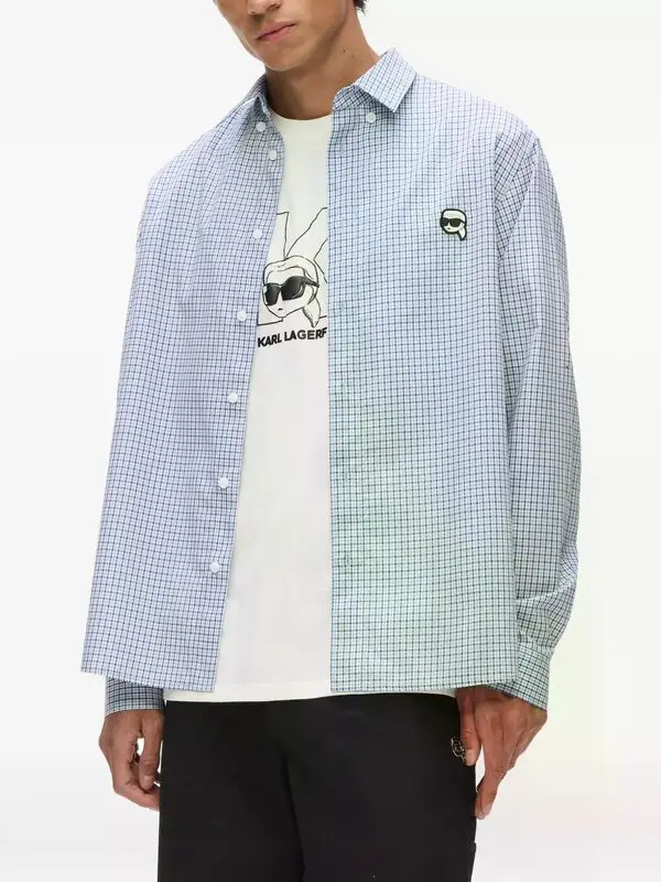 Karl Lagerfeld Ikon Checked Shirt