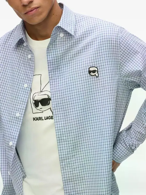 Karl Lagerfeld Ikon Checked Shirt