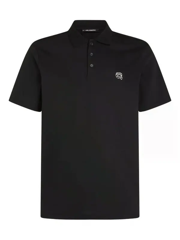Karl Lagerfeld Ikon Polo Shirt - Black