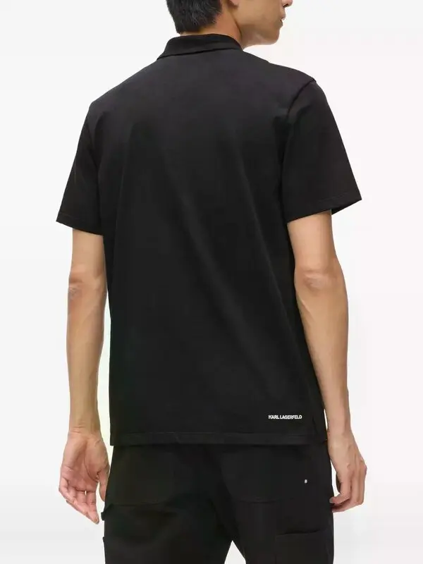 Karl Lagerfeld Ikon Polo Shirt - Black