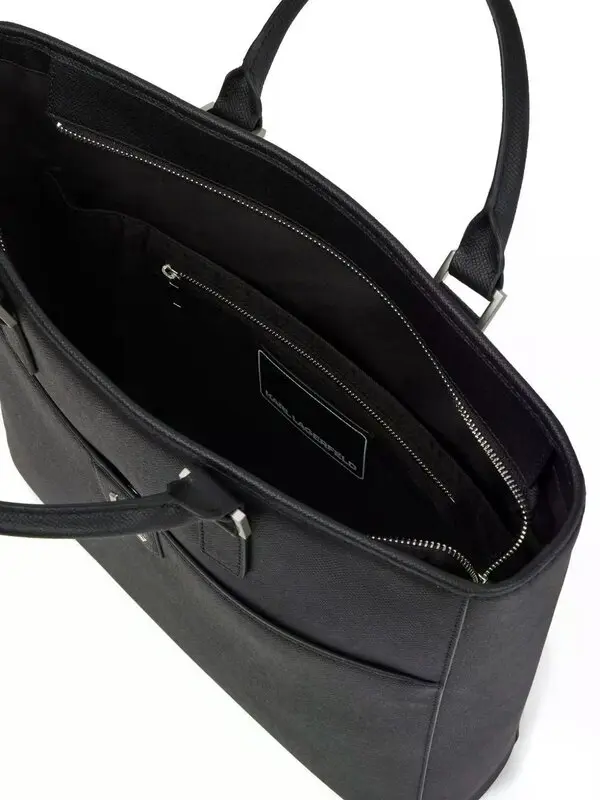 Karl Lagerfeld K/monogram Leather Tote Bag