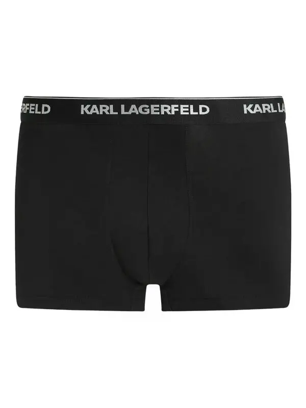 Karl Lagerfeld Logo-waistband Boxers - Black