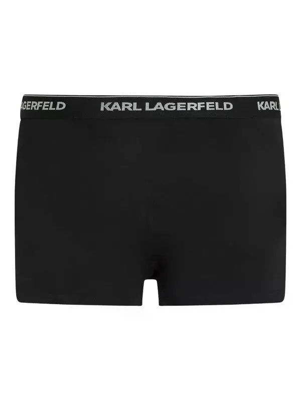 Karl Lagerfeld Logo-waistband Boxers - Black
