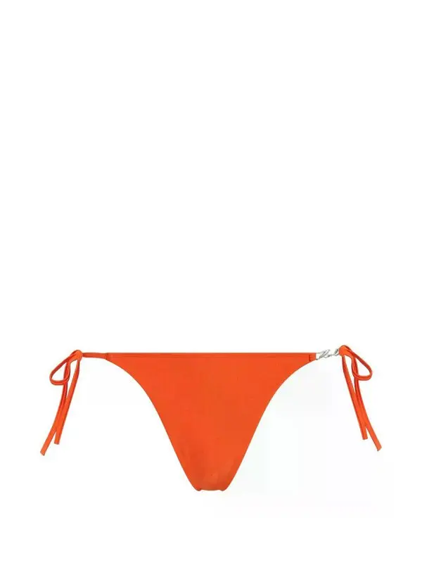 Karl Lagerfeld Logo Plaque Bikini Briefs - Orange