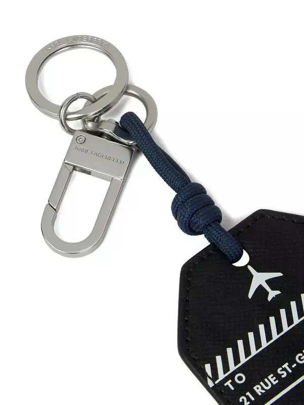 Karl Lagerfeld Luggage Tag Keychain