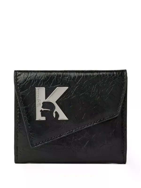 Karl Lagerfeld Geo Logo-plaque Wallet - Black