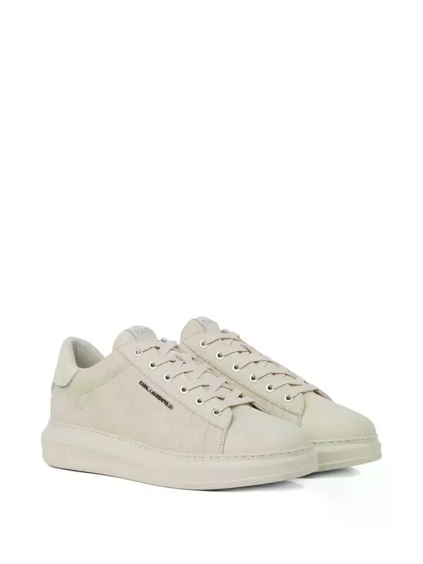 Karl Lagerfeld Kapri Monogram Embossed Sneakers - Neutrals