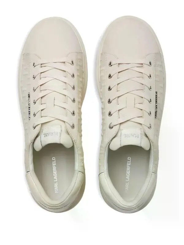 Karl Lagerfeld Kapri Monogram Embossed Sneakers - Neutrals