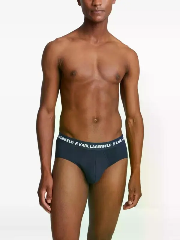 Karl Lagerfeld Logo Briefs - Blue