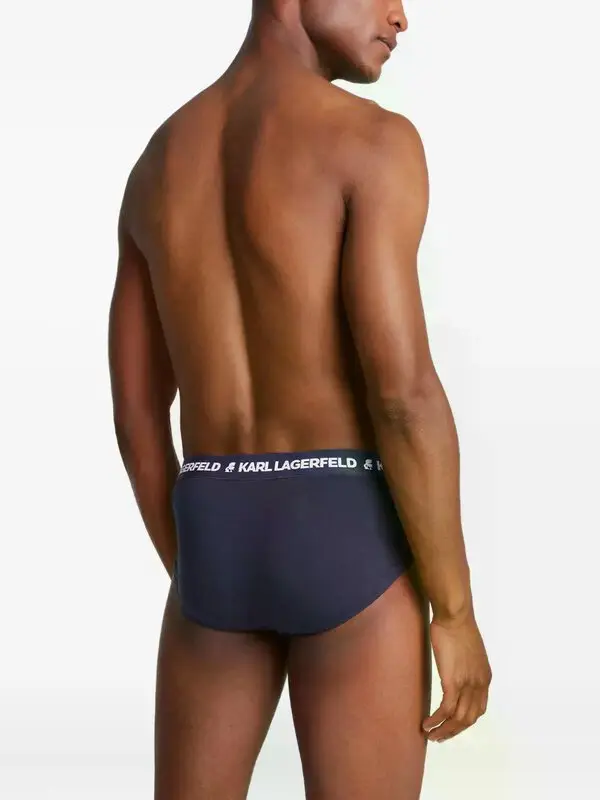 Karl Lagerfeld Logo Briefs - Blue
