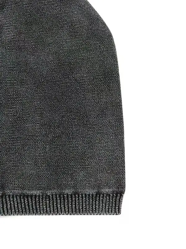 Karl Lagerfeld Logo Patch Beanie Hat