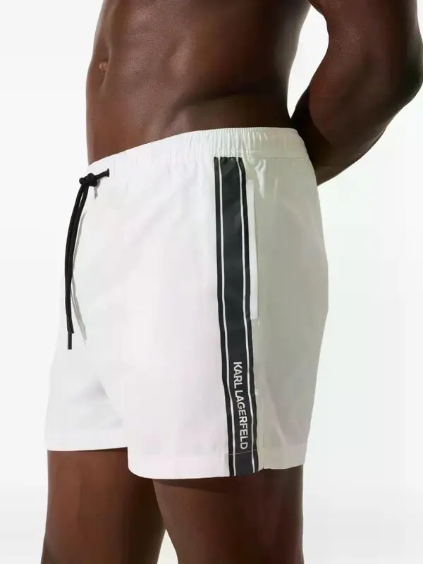 Karl Lagerfeld Swim Shorts With Side Stripe Detail