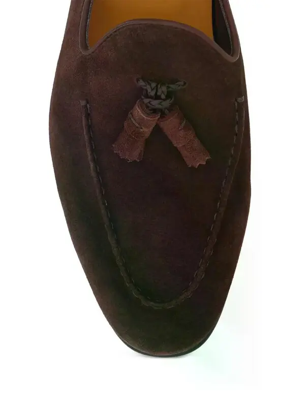 DOUCAL'S Suede Loafers With Tassel Detail