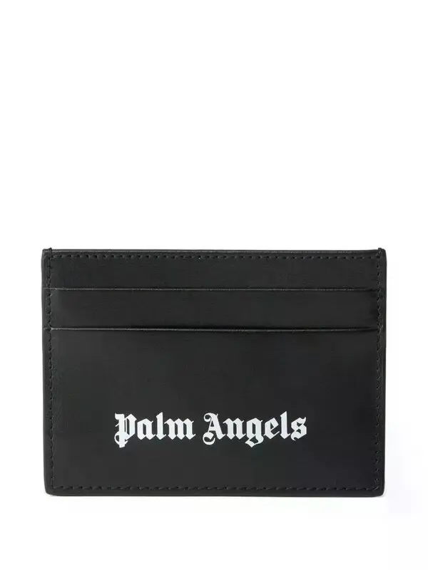 Palm Angels Logo-print Card Holder - Black