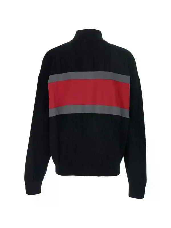 Balenciaga Cotton Zip-up Sweatshirt - Black