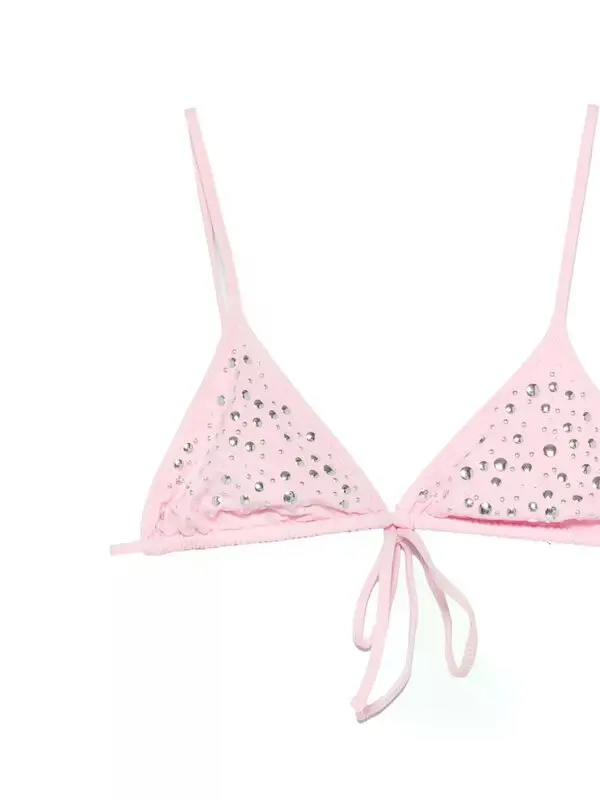 Gimaguas Embellished Triangle Bikini Top