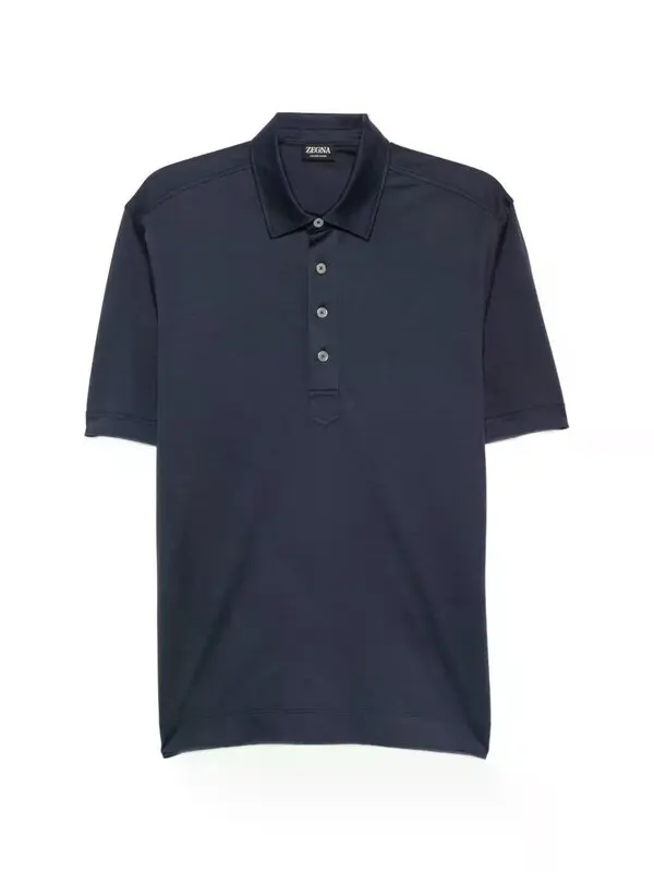Zegna Short-sleeve Polo Shirt - Blue