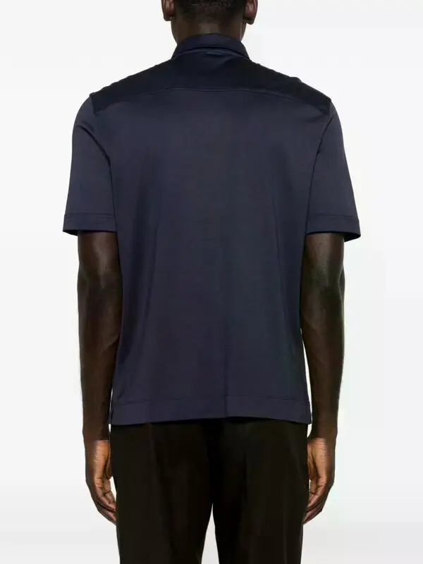 Zegna Short-sleeve Polo Shirt - Blue