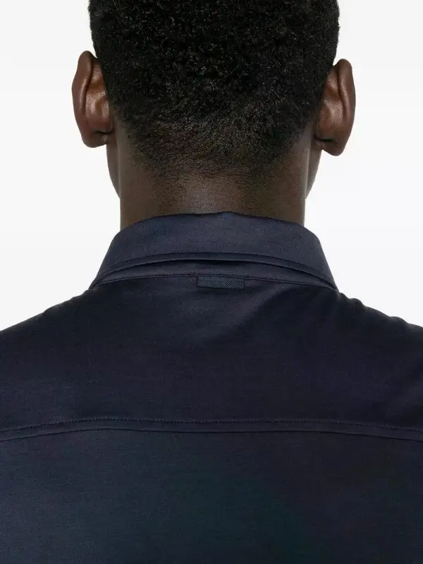 Zegna Short-sleeve Polo Shirt - Blue