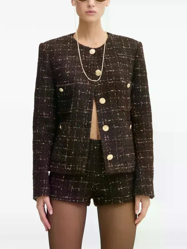 Miss Sixty Gold-tone Buttons Tweed Jacket