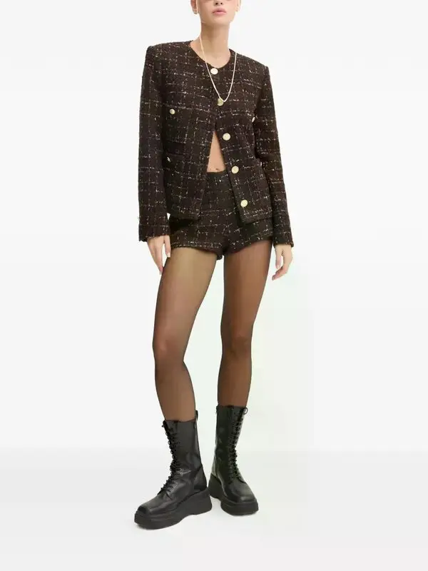 Miss Sixty Gold-tone Buttons Tweed Jacket