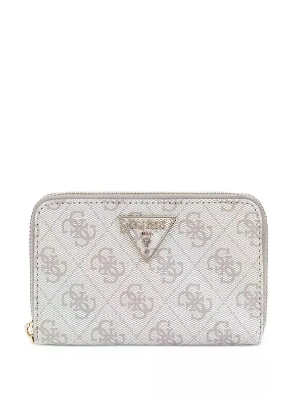Guess Laurel Monogram Logo-plaque Wallet - Neutrals