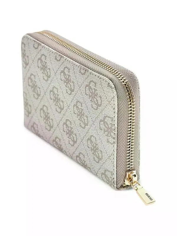 Guess Laurel Monogram Logo-plaque Wallet - Neutrals