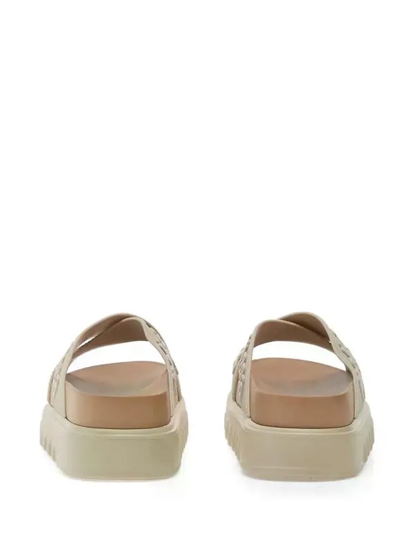 Melissa Cross Strap Logo Platform Sandals