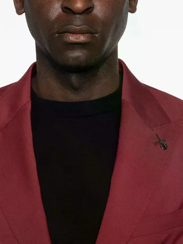 PAOLONI Peak-lapel Single-breasted Blazer