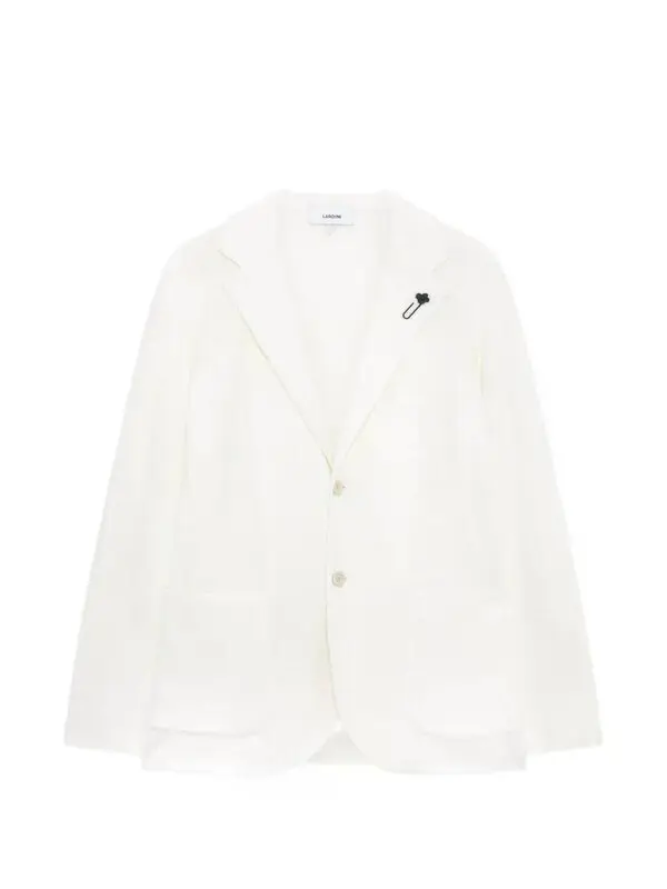 LARDINI Single-breasted Ribbed Blazer