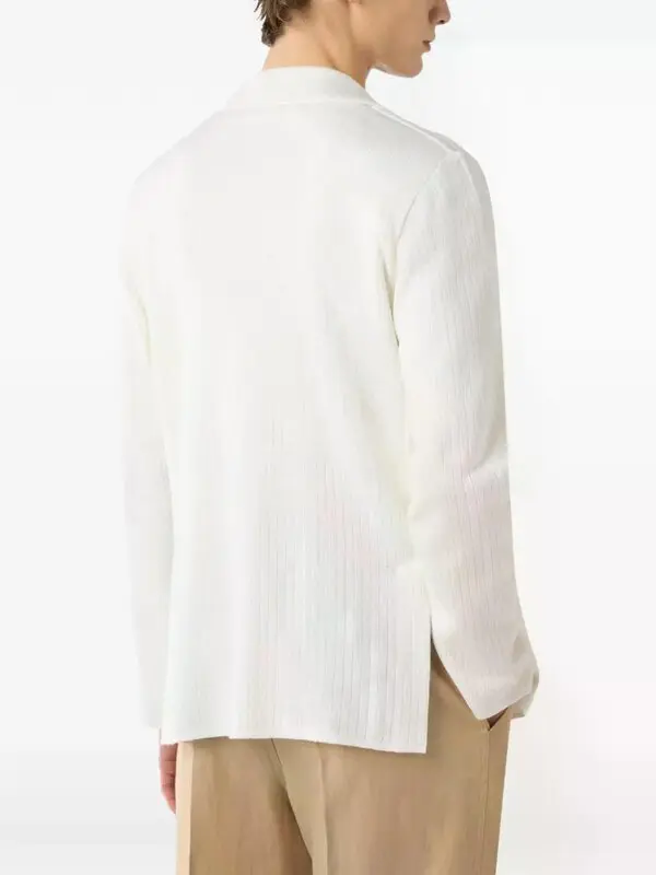 LARDINI Single-breasted Ribbed Blazer