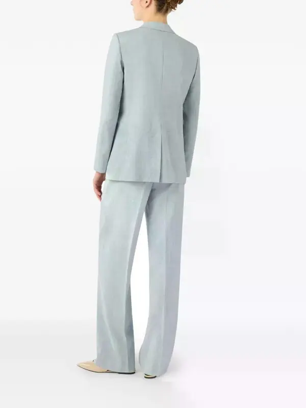 LARDINI Double-breasted Peak Lapel Blazer